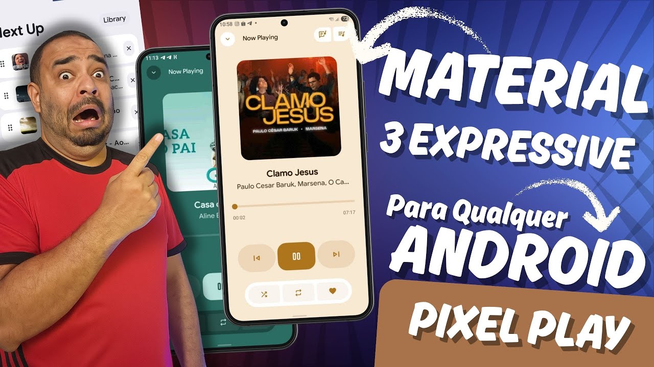 Está LIBERADO! PIXEL Play Material 3 Expressive Dinâmico para seu ...