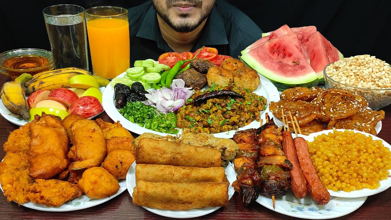 ASMR EATING RAMADAN IFTAR | IFTAR EATING SHOW | FOOD EATING VIDEOS ...