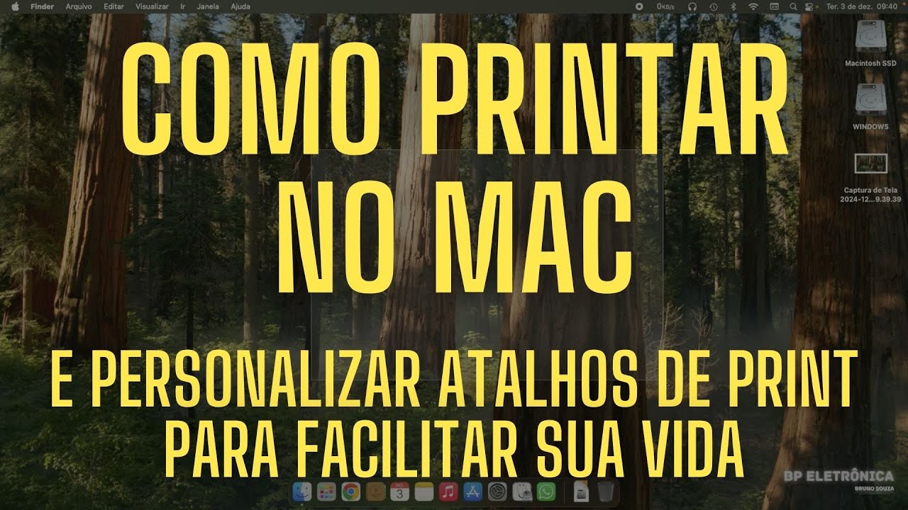 COMO PRINTAR TELA NO MAC / COMO PERSONALIZAR OS ATALHOS DE PRINT PARA ...