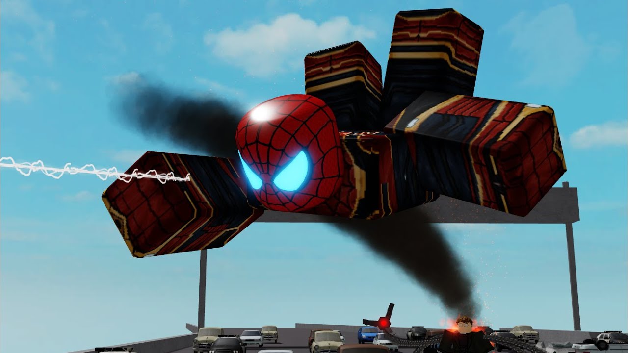 Spiderman No Way Home Bridge Scene | Spiderman Vs Doc Ock [roblox ...