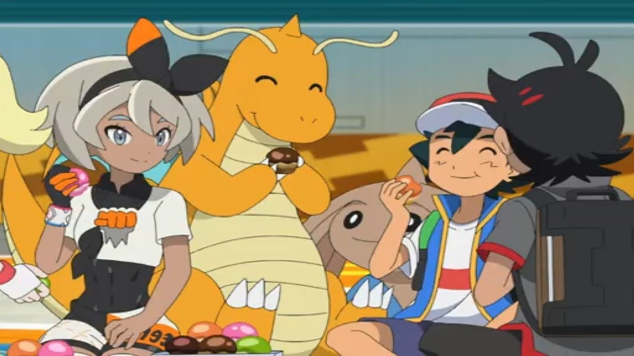 Pokemon Master Journey Bea Cute Eating Moment - YouTube
