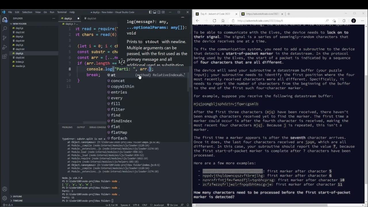 Advent of Code - Day 6! 🎄🎄 - YouTube