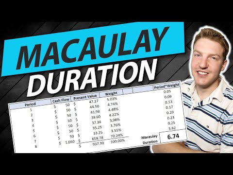 Bond Duration in Excel