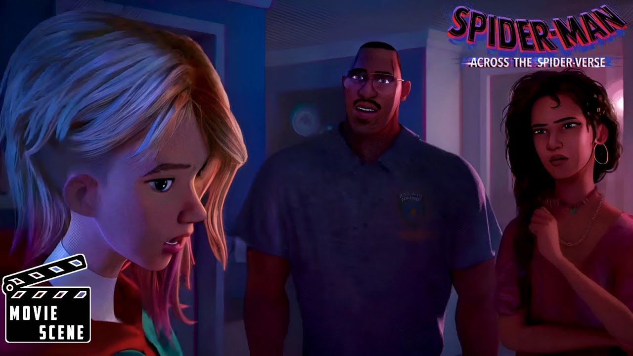 Gwen talks to Miles Parents [1080p] | Spider-Man: Across the Spider ...