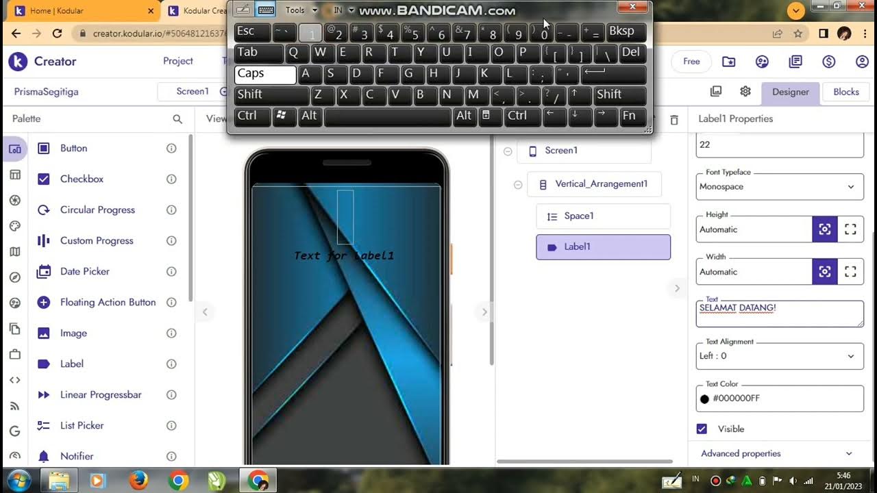 TUTORIAL MEMBUAT MEDIA PEMBELAJARAN BERBASIS ANDROID MENGGUNAKAN KODULAR || BY: KOMANG LOKAHITA ...