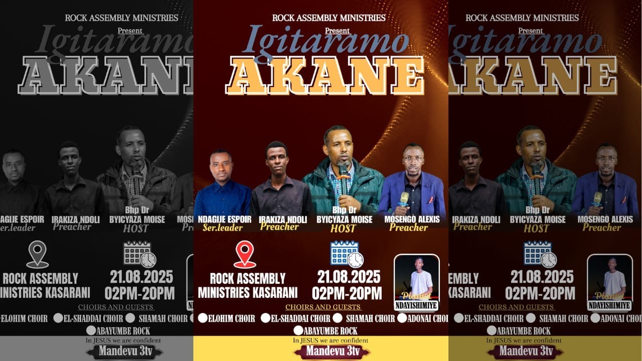 êAKANE | PRAYER SERVICE | 21.08.2025| With MOSENGO & IRAKIZA - YouTube