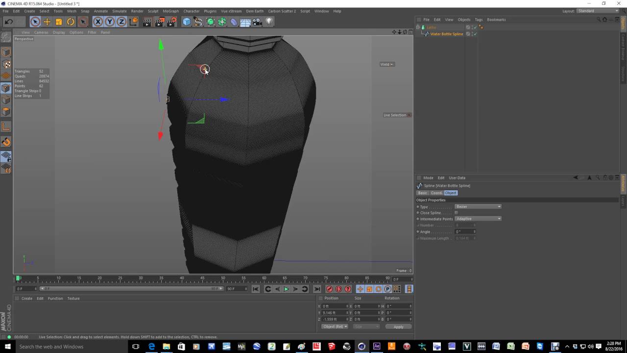 C4D Lathe Modelling Tool - YouTube