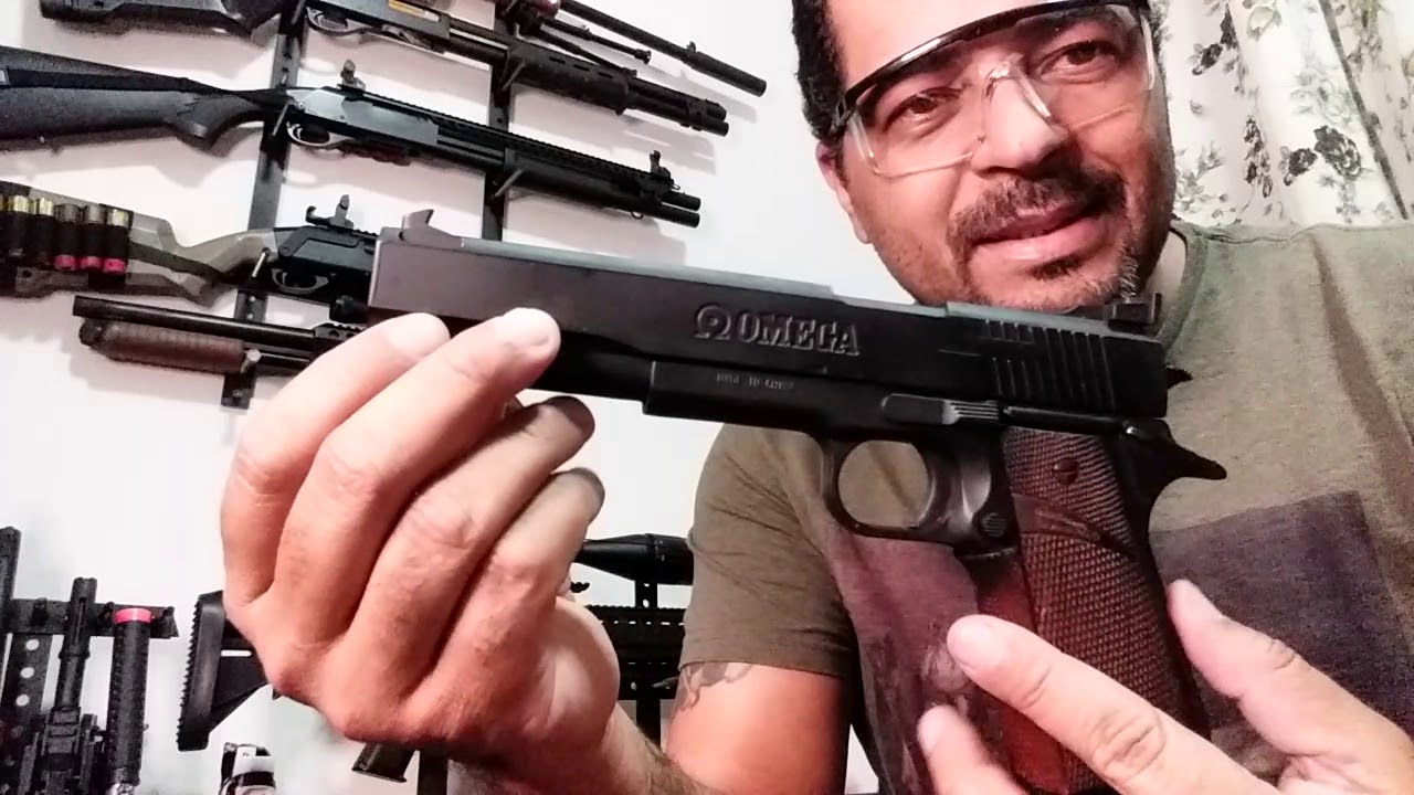 Pistola Springfield Armory 1911 A1 Omega Airsoft réplica - YouTube