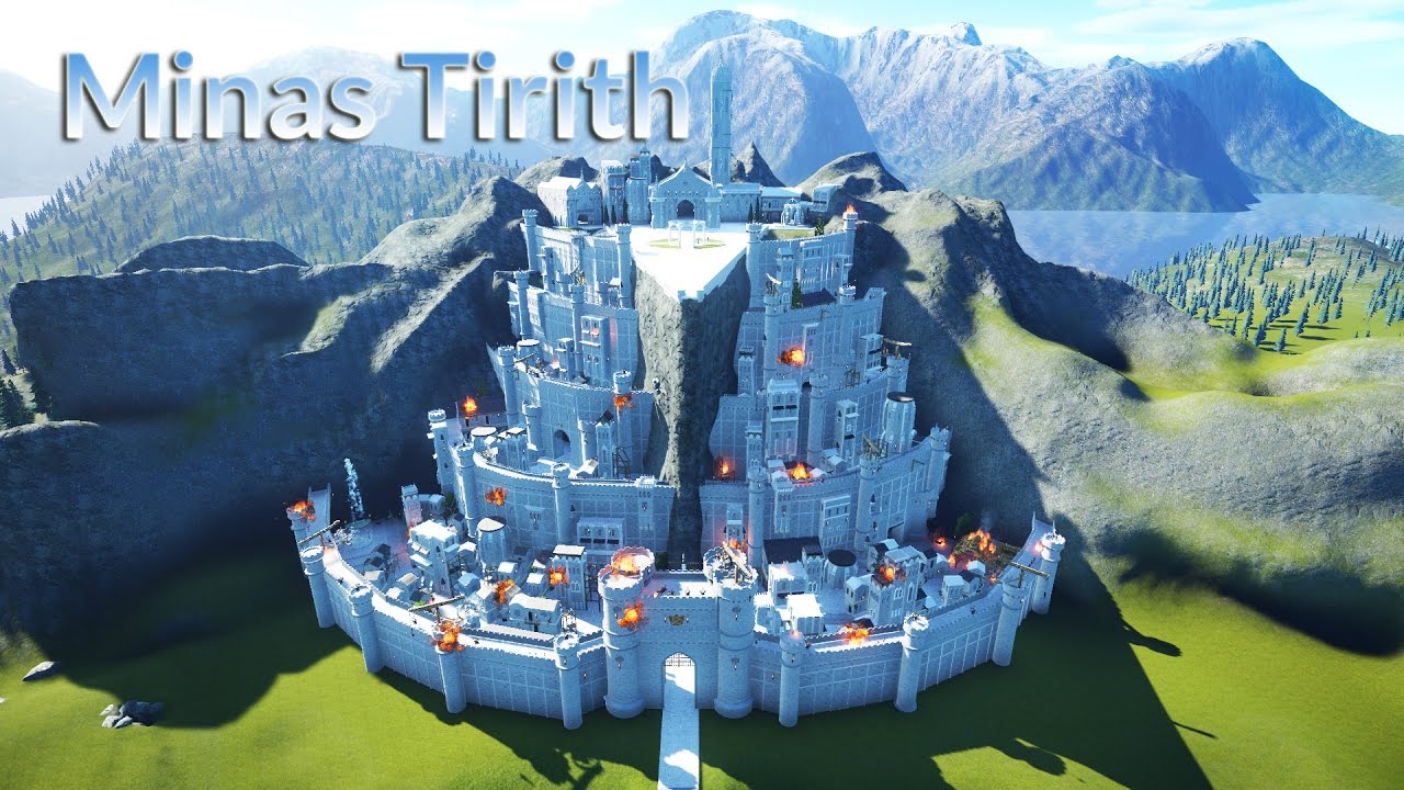 Planet Coaster - Lord of the Rings Minas Tirith - YouTube