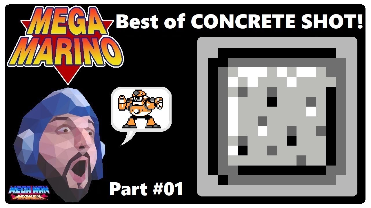 Mega Man Maker - Weapon Showcase - CONCRETE SHOT (compilation) - YouTube