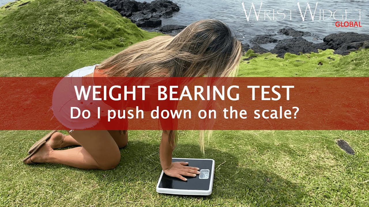 Do I push down on the scale when performing the Weight Bearing Test ...