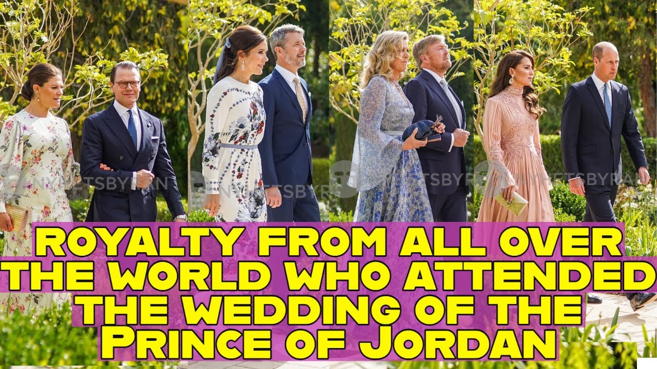 royalty from all over the world who attended the wedding of the Prince ...