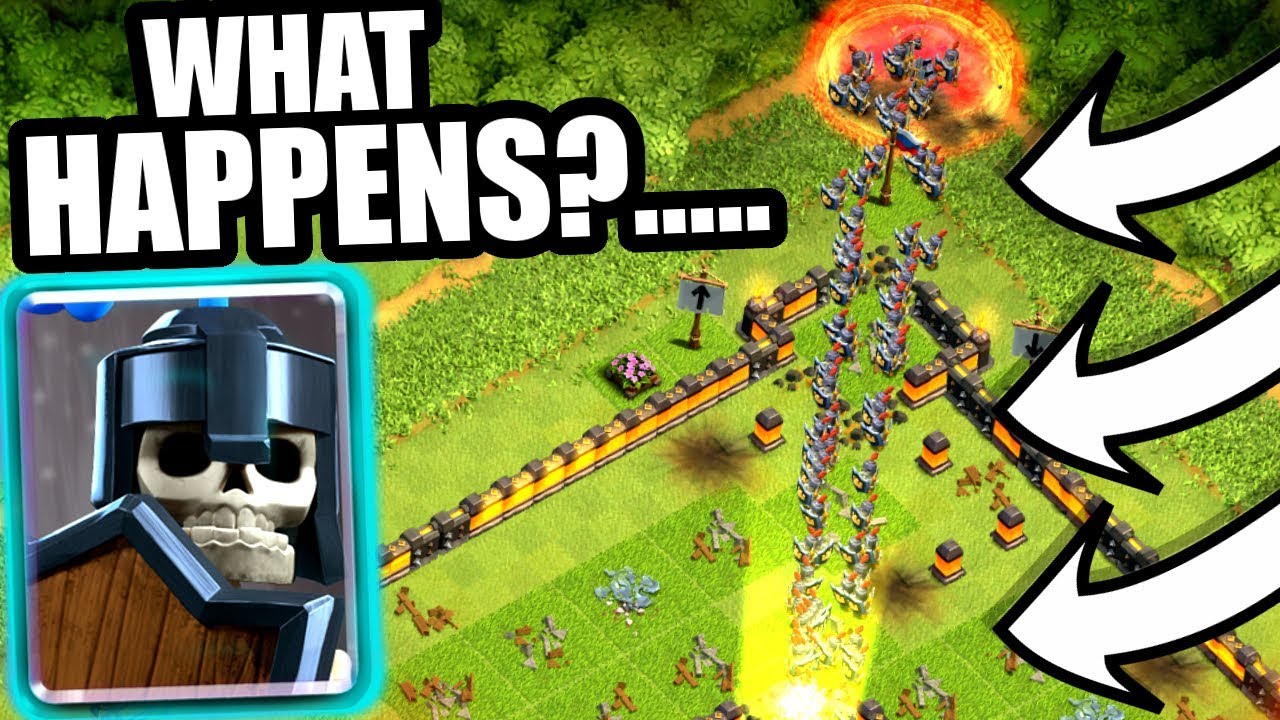ALL NEW ARMORED SKELETONS CHARGE TOWN HALL 12!! WHAT HAPPENS NEXT ...