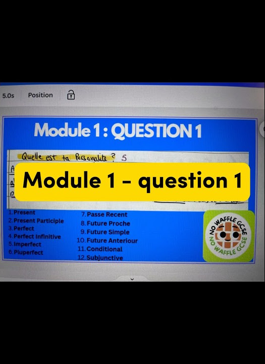Module 1 Question 1 | GCSE French Speaking free responses #gcse #gcsefrench #study #year11 - YouTube