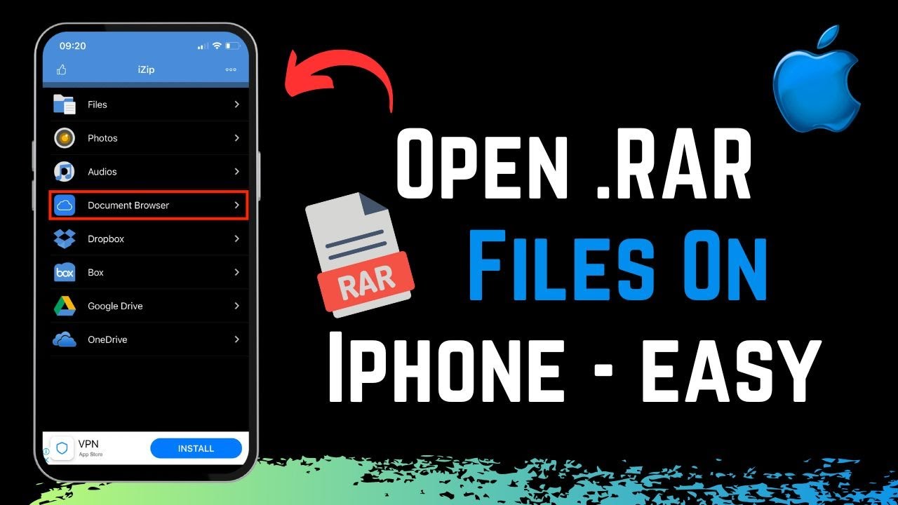 iPhone: How To Open RAR Files On iPhone! [Extract .RAR] - YouTube