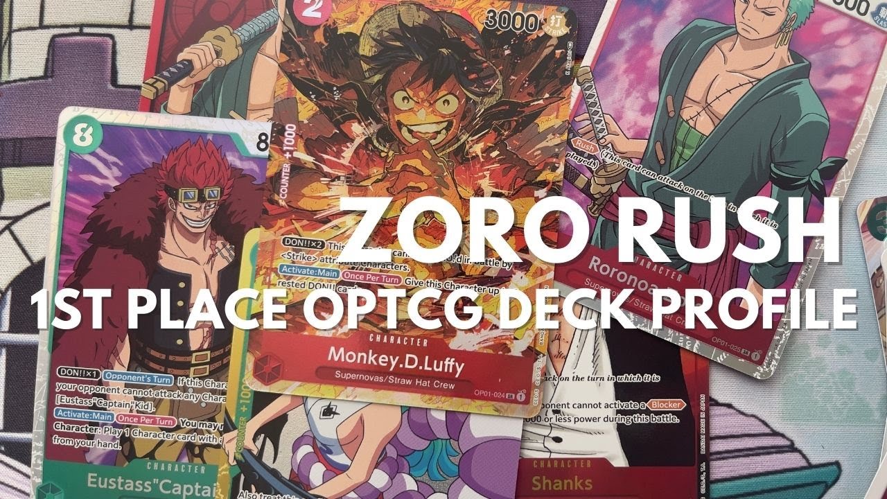 1st Place Zoro Deck Profile - ONE PIECE TCG (with Test Hands and ...