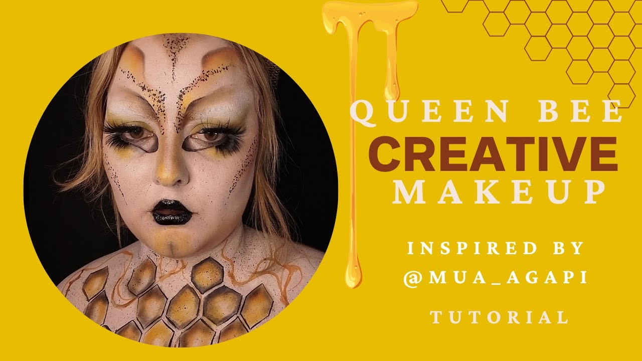 Queen Bee Creative Makeup Tutorial | Face & Body Painting - YouTube