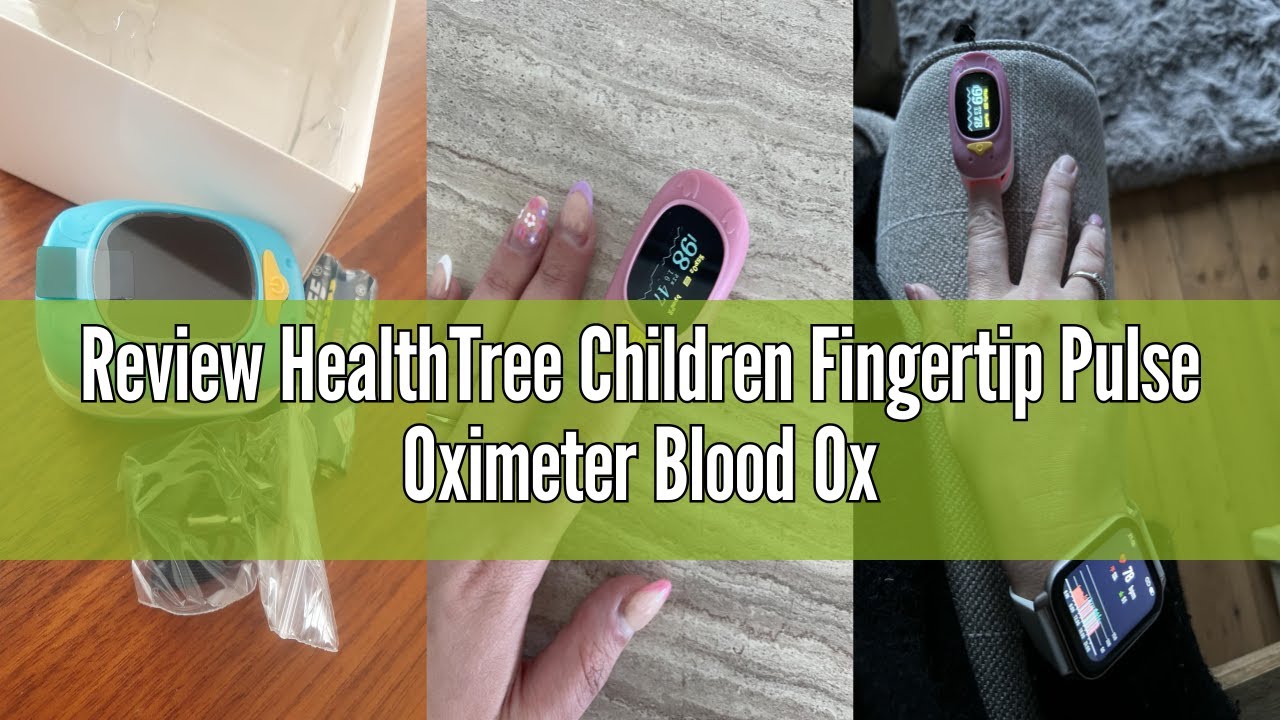 Review HealthTree Children Fingertip Pulse Oximeter Blood Oxygen ...