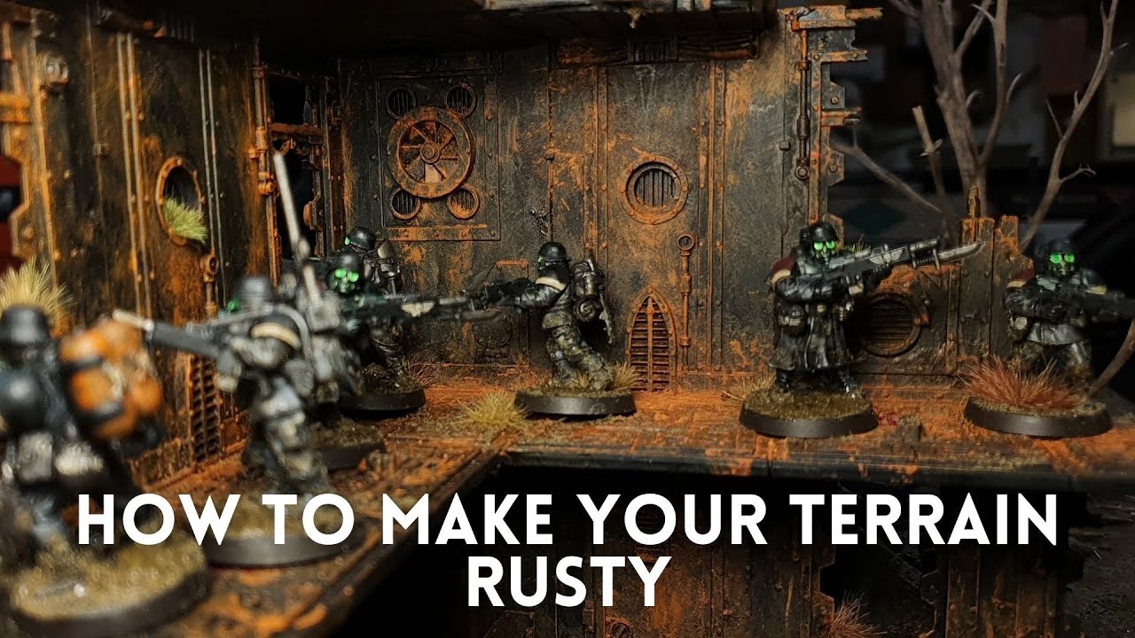 Warhammer 40k- Rusty building tutorial - YouTube