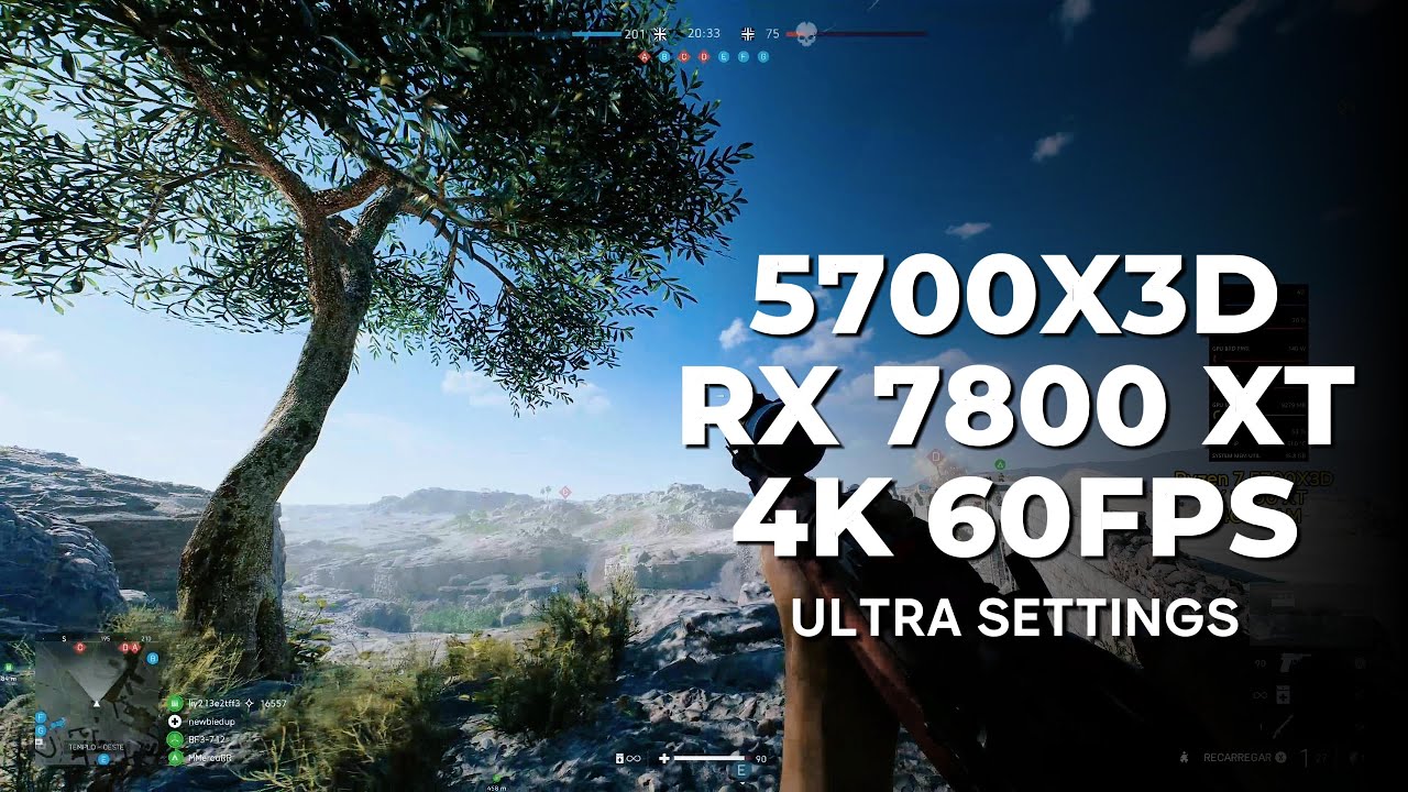5700X3D + RX 7800 XT 4k 60fps 🔥BATTLEFIELD V🔥 ULTRA SETTINGS - YouTube
