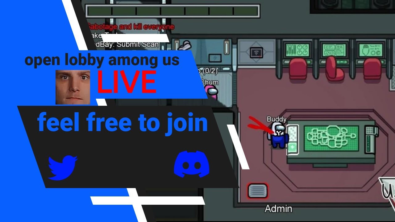Among us playing with viewers, open lobby - LIVE - YouTube
