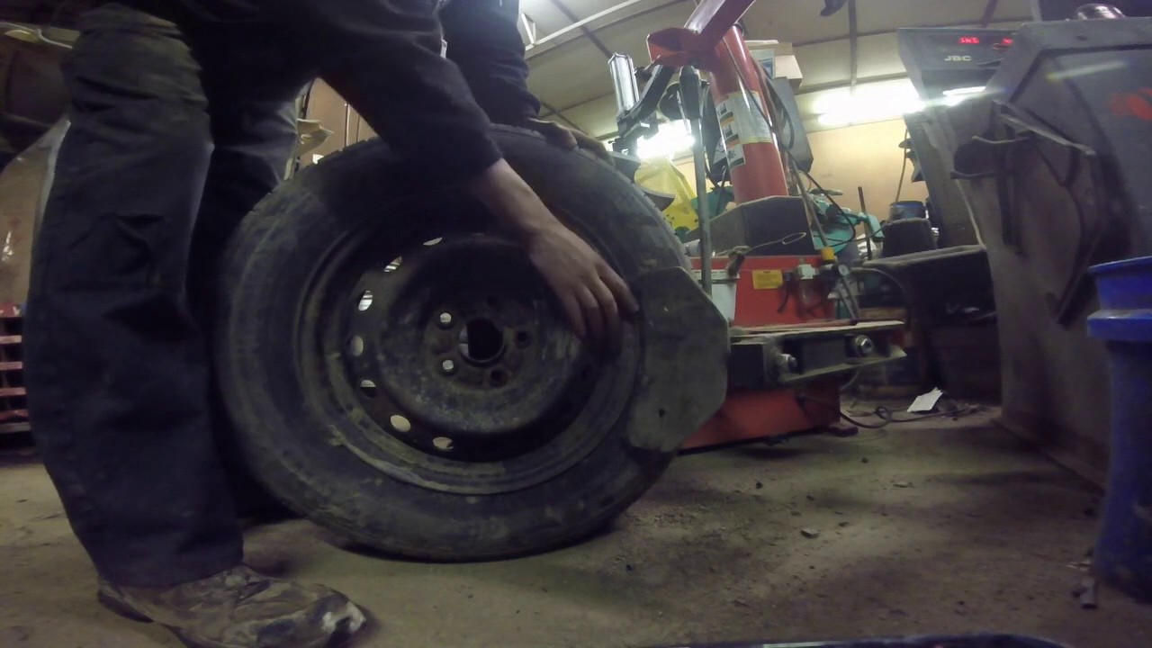 How To Dismount A Tire - YouTube