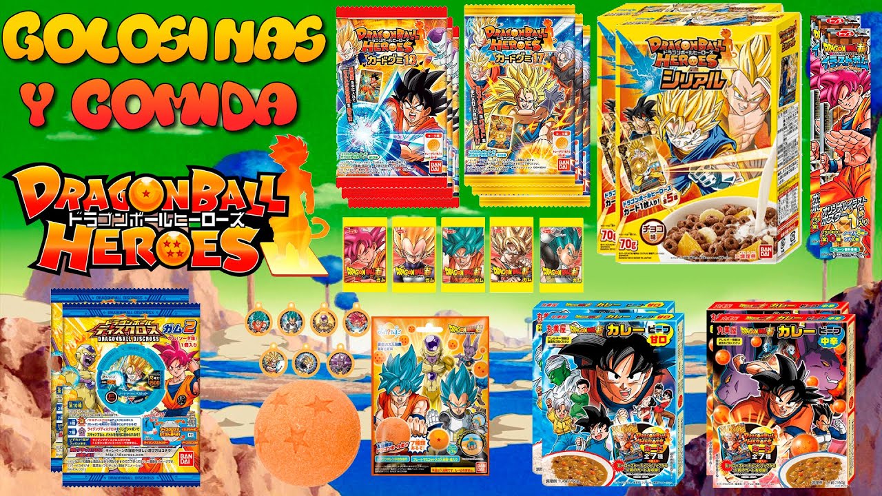 Comida y Golosinas Dragon Ball Heroes - Dragon Ball food and Candies ...