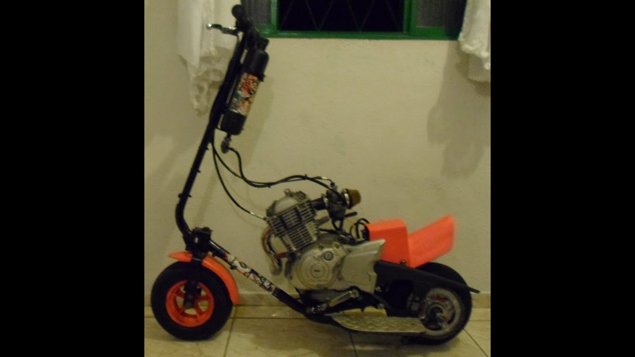 walk machine com motor de moto - YouTube