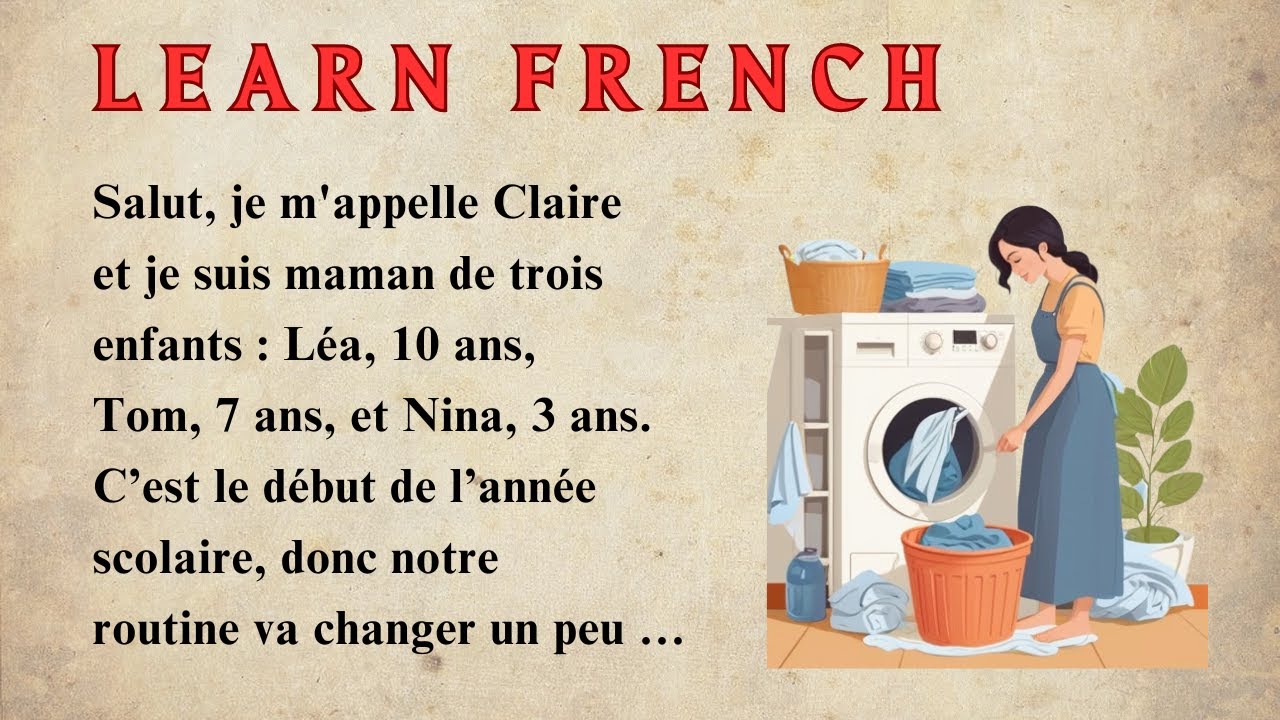 Learn French with a simple story for Beginners (A1-A2) | Perfect Your ...