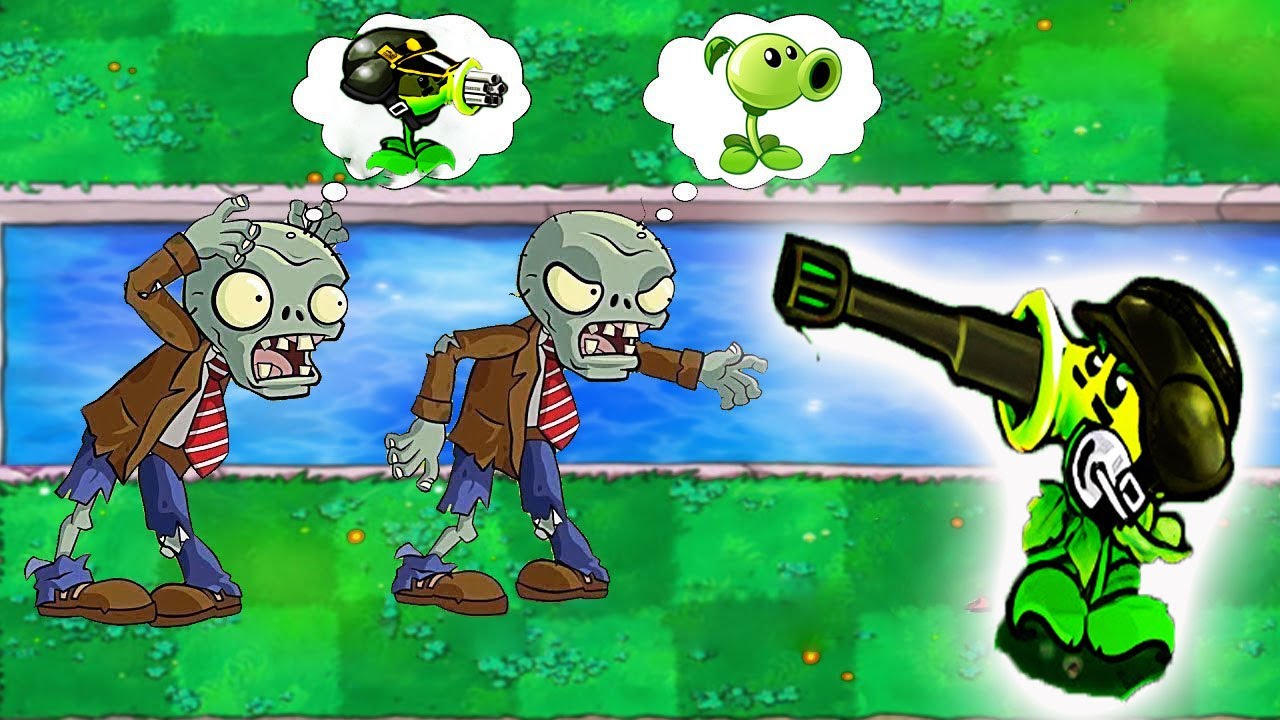 Plant Vs Zombies 2 PVZ 2 | Plant Gun vs 99999 Zombies - YouTube