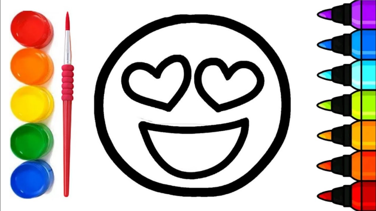 😍Smile Colouring For Kids | How To Draw Smile , Coloring , Paintings ...