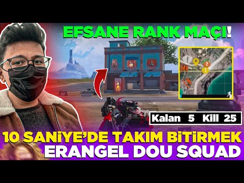 10 SANİYE DE TAKIM BİTİRMEK!! 🤯 EFSANE RANK MAÇI! Pubg Mobile