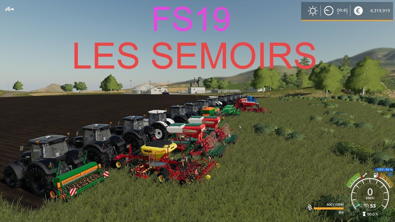 FS19 Les semoirs - YouTube
