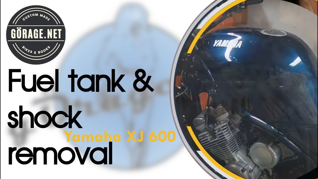 Fuel Tank and Shock Removal Yamaha XJ 600 S (Diversion) 1995 - YouTube