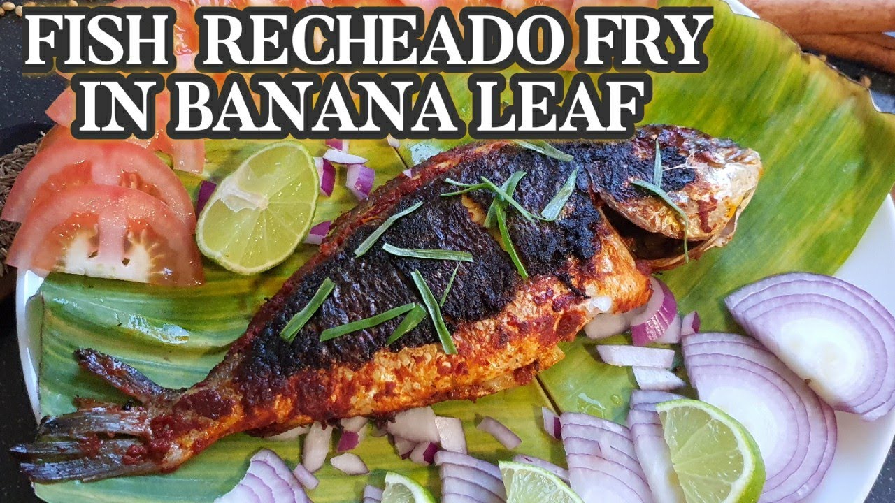 GOAN FISH RECHEADO FRY IN BANANA LEAF | KERALA STYLE | GOAN RECHEADO ...