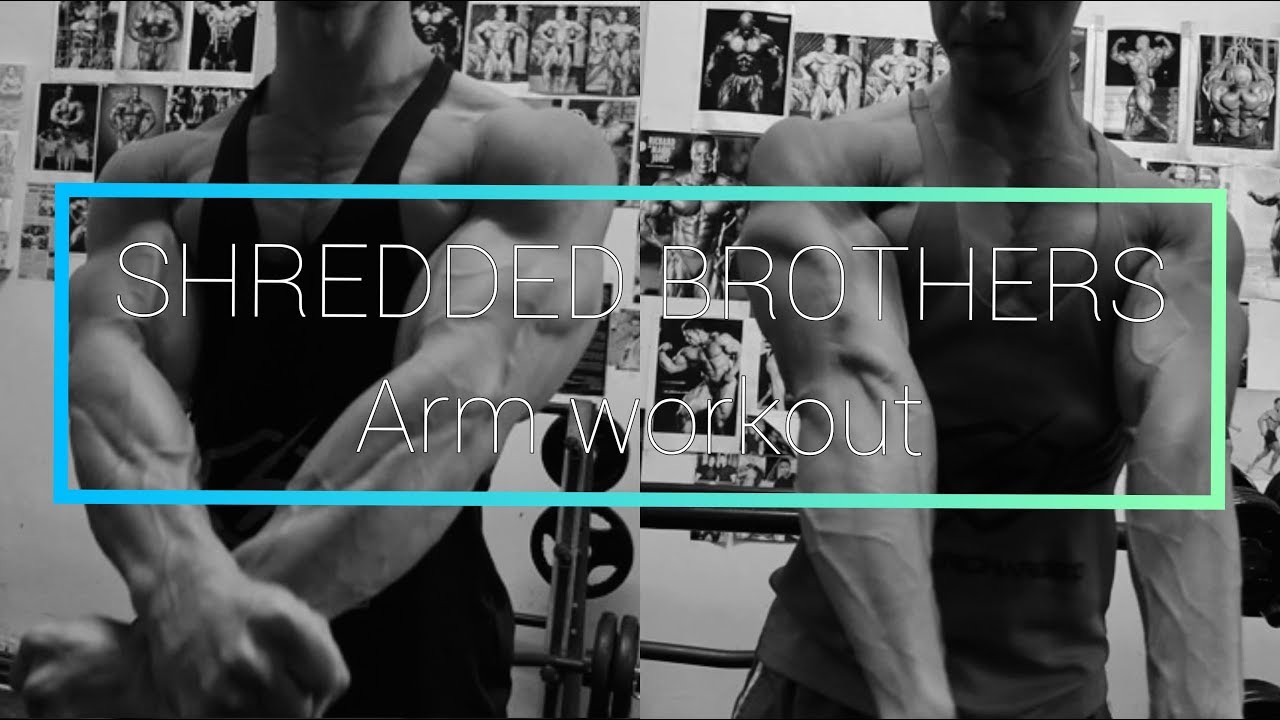 SUPER SHREDDED BROTHERS | ARM WORKOUT - YouTube