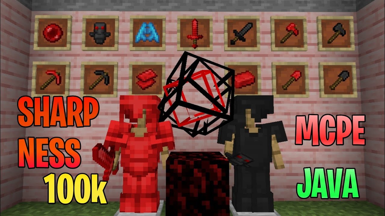 Sharpness 100k texture pack Minecraft pocket/bedrock/Java edition - YouTube