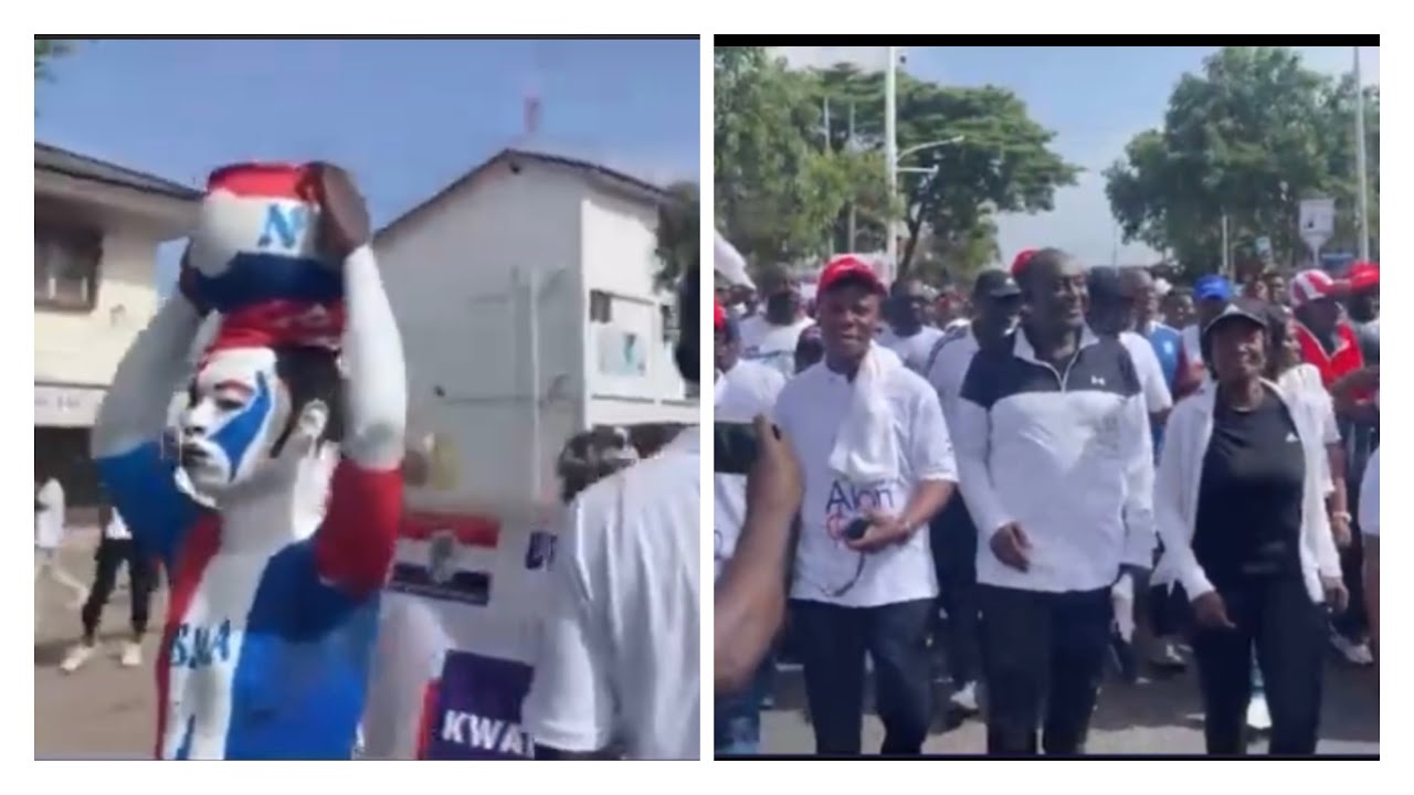 Accra on stand still as Alan Aduru wo so health Walk takes over the ...