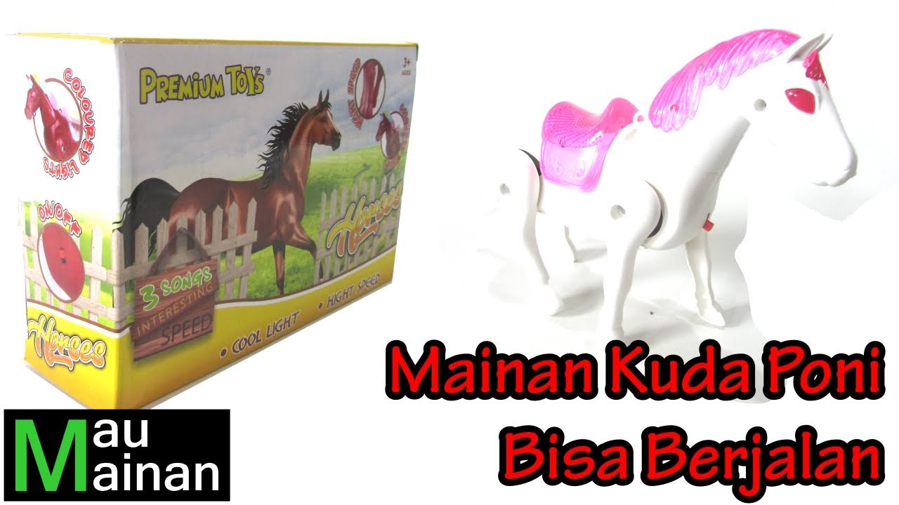 Mainan Kuda Poni Putih | Mainan Kuda Kudaan Bisa Jalan | Horse Run Toys ...