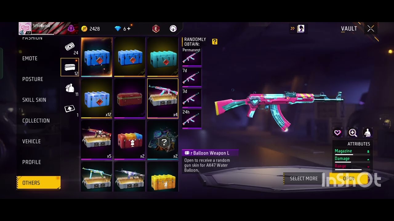 ff video guns boxes opening and topup making - YouTube