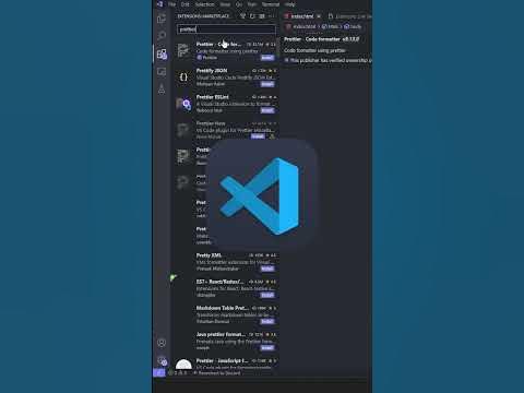 Make Your Code Look Beautiful with Prettier in VS Code #coding # ...