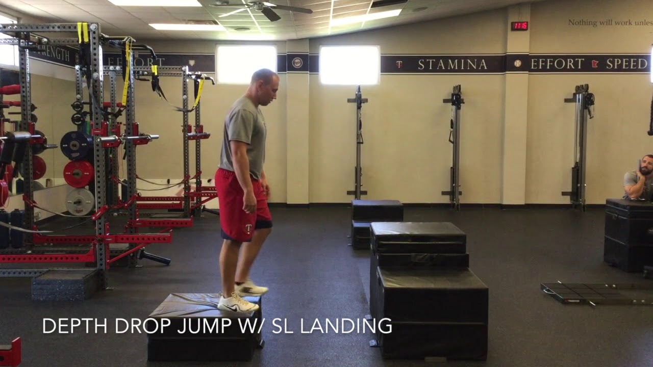 DEPTH DROP JUMP W/ SL LANDING - YouTube