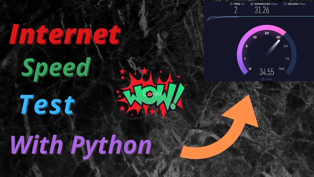 Internet Speed Testing Using Python Conquer Programming Youtube 2663