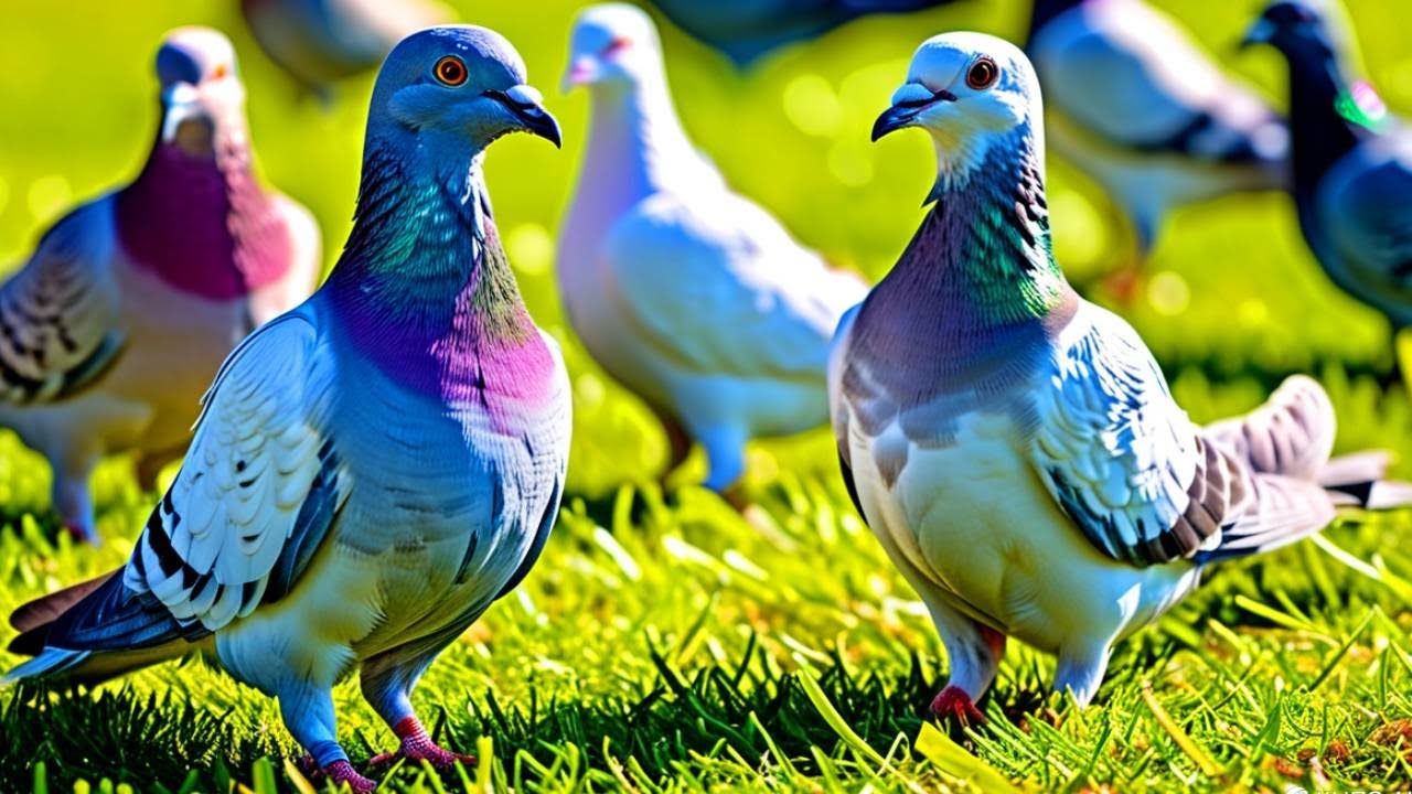 Pigeons' Beautiful Courtship Dance on Grass is Mesmerizing to Watch ...