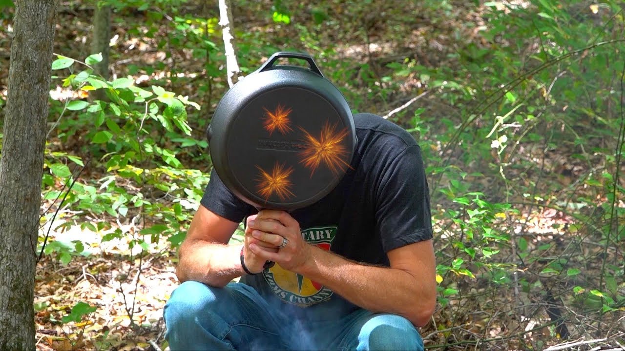 WILL A 22LR GO THROUGH A CAST IRON SKILLET? REAL LIFE PUBG! - YouTube