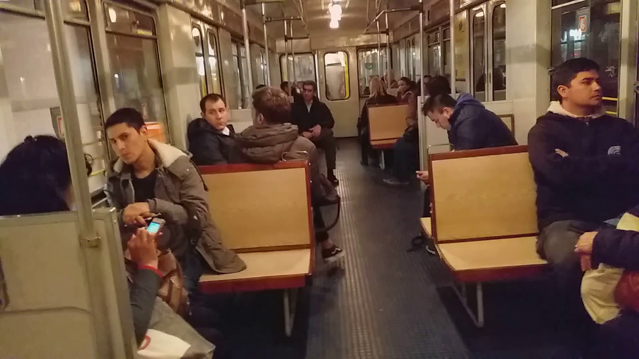 Subte linea e formacion CAF GEE chapa L - YouTube