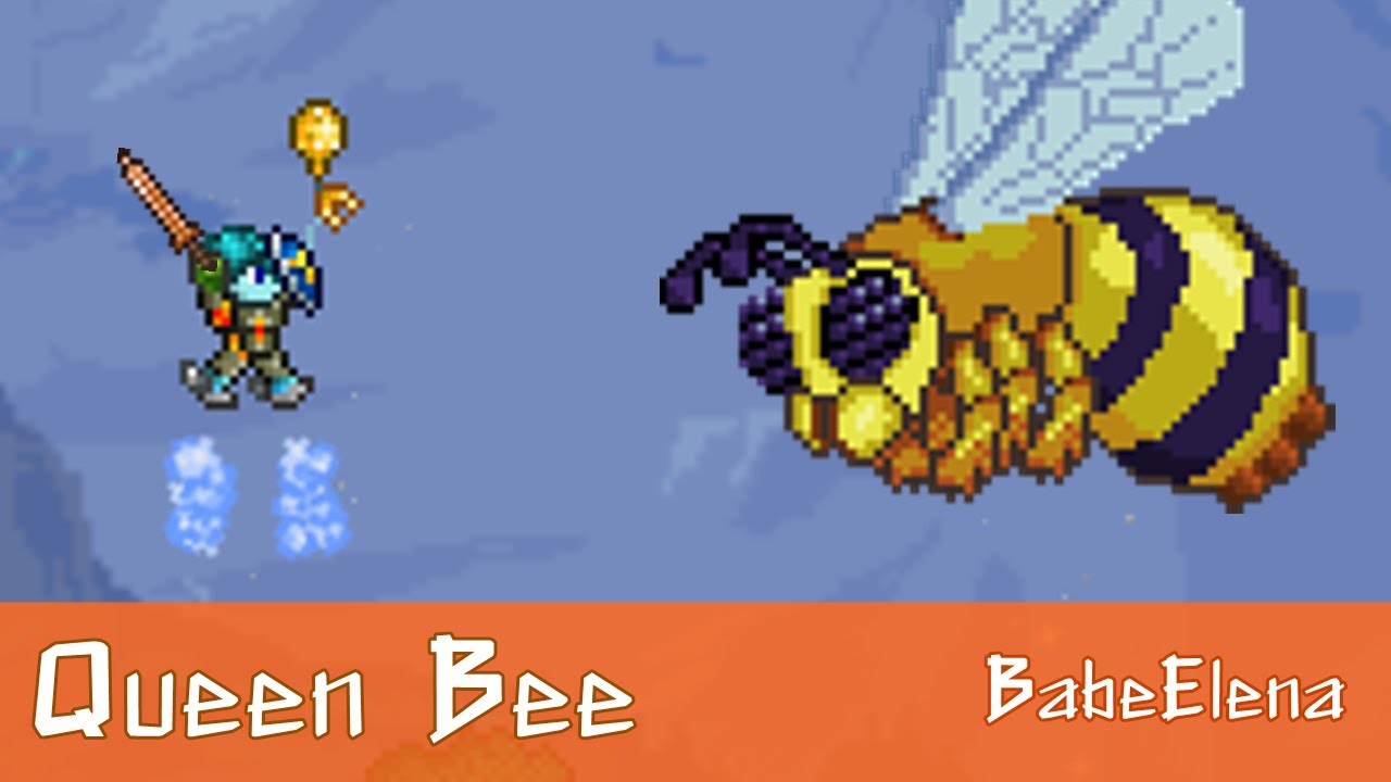 Terraria 1.3 : Queen Bee - Normal Mode with Copper Shortsword (ไทย ...