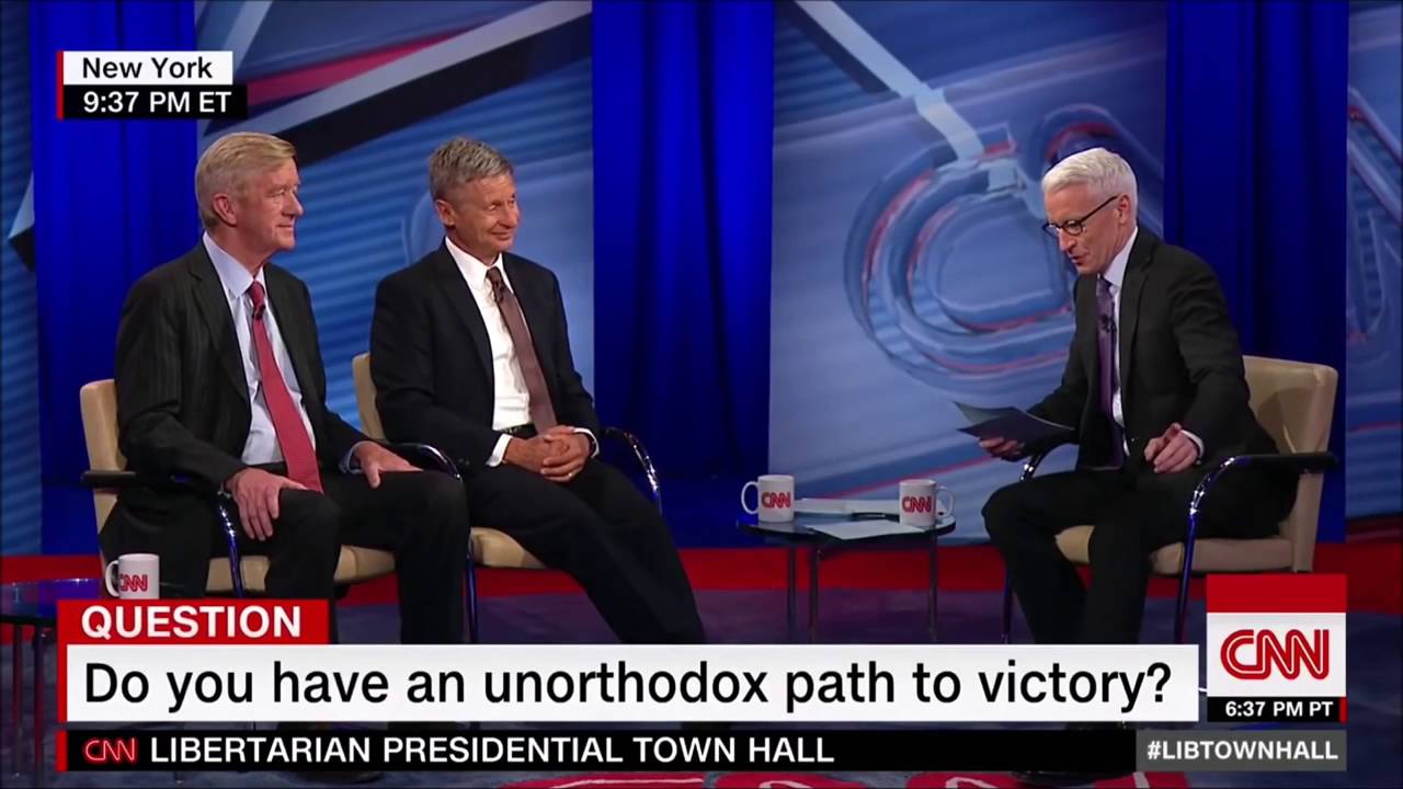 Gary Johnson's answer on legalization of marijuana Town Hall number 2 ...