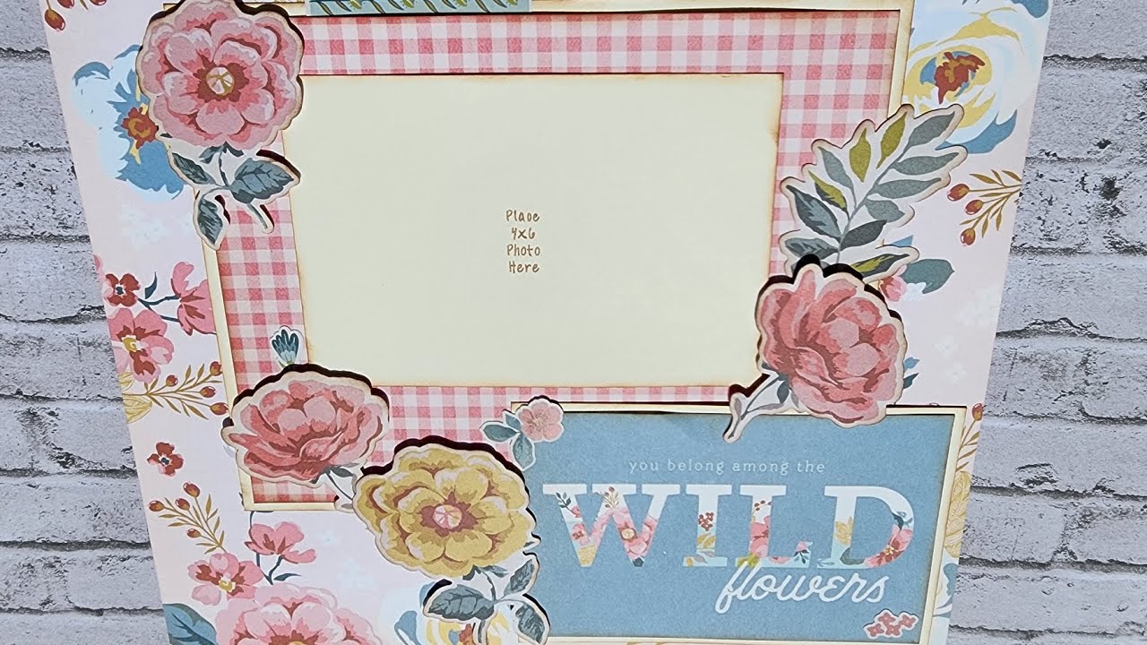 Single Page Scrapbook Layout Process video - YouTube