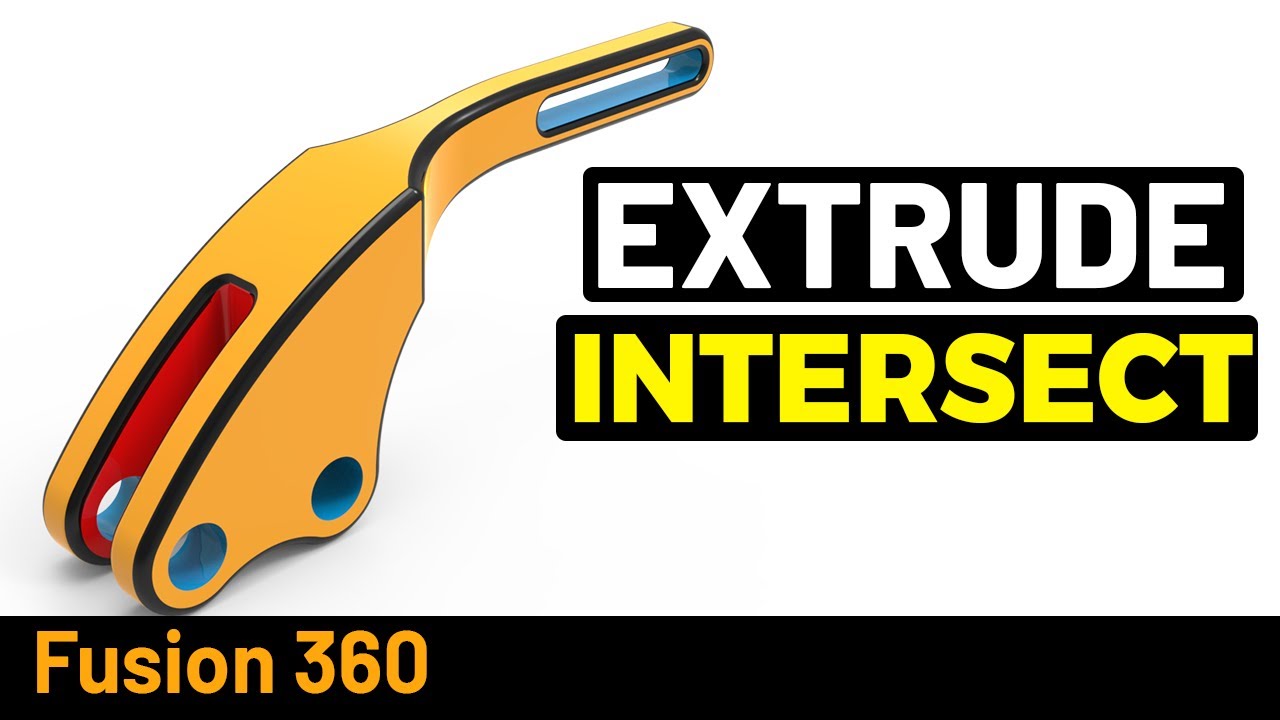 Fusion 360 for Beginners Extrude To Intersect - Exercise 36 - YouTube